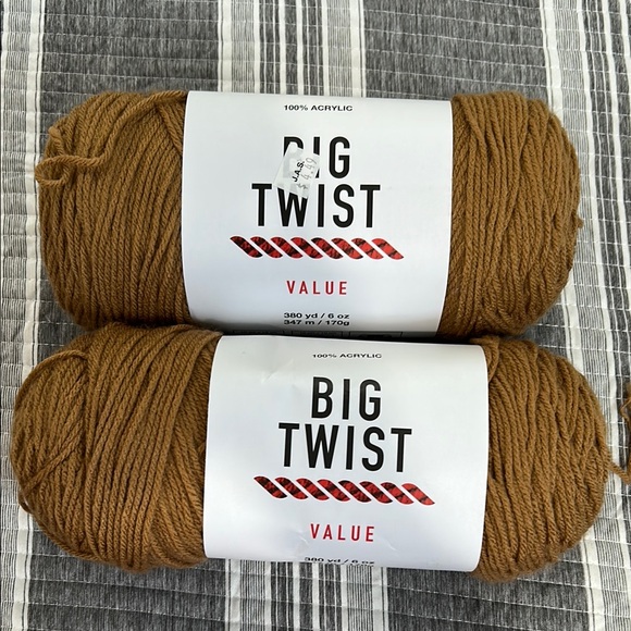 Big Twist | Other | Big Twist Value Yarn In Camel 2 Skeins | Poshmark